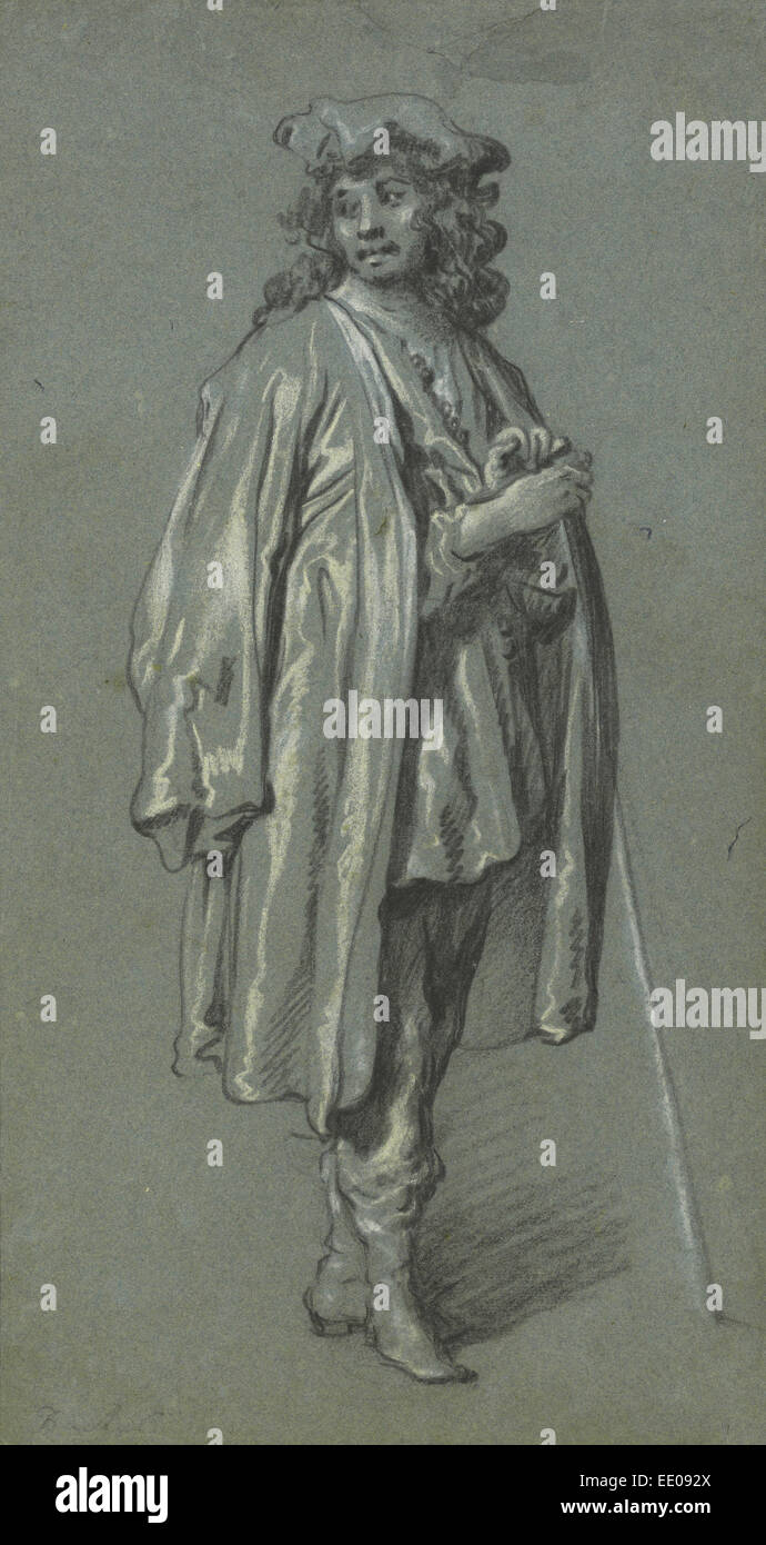 A Young Man Standing; Govaert Flinck, Dutch, 1615 - 1660; Netherlands ...