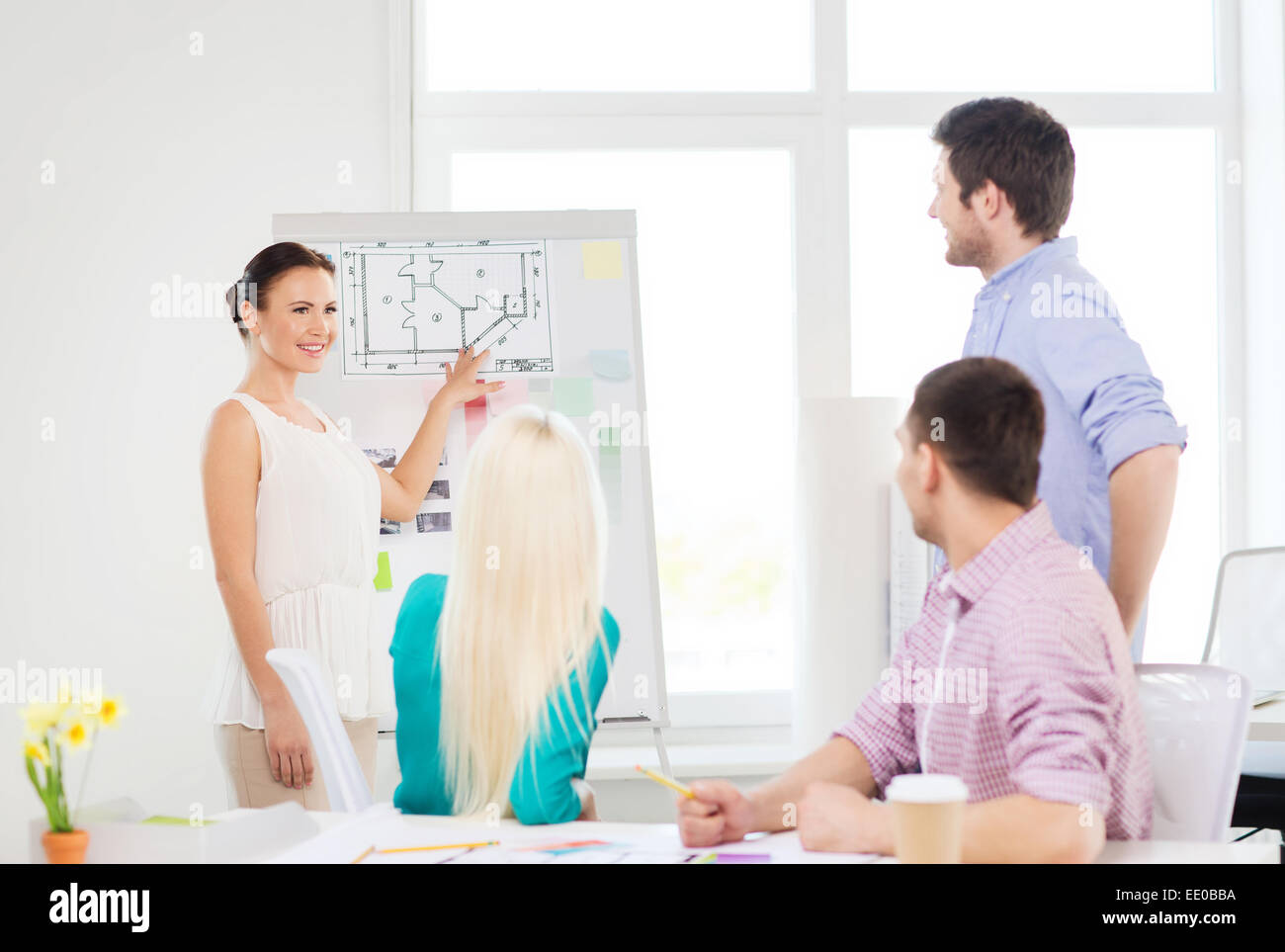 House interior design meeting hi-res stock photography and images - Alamy