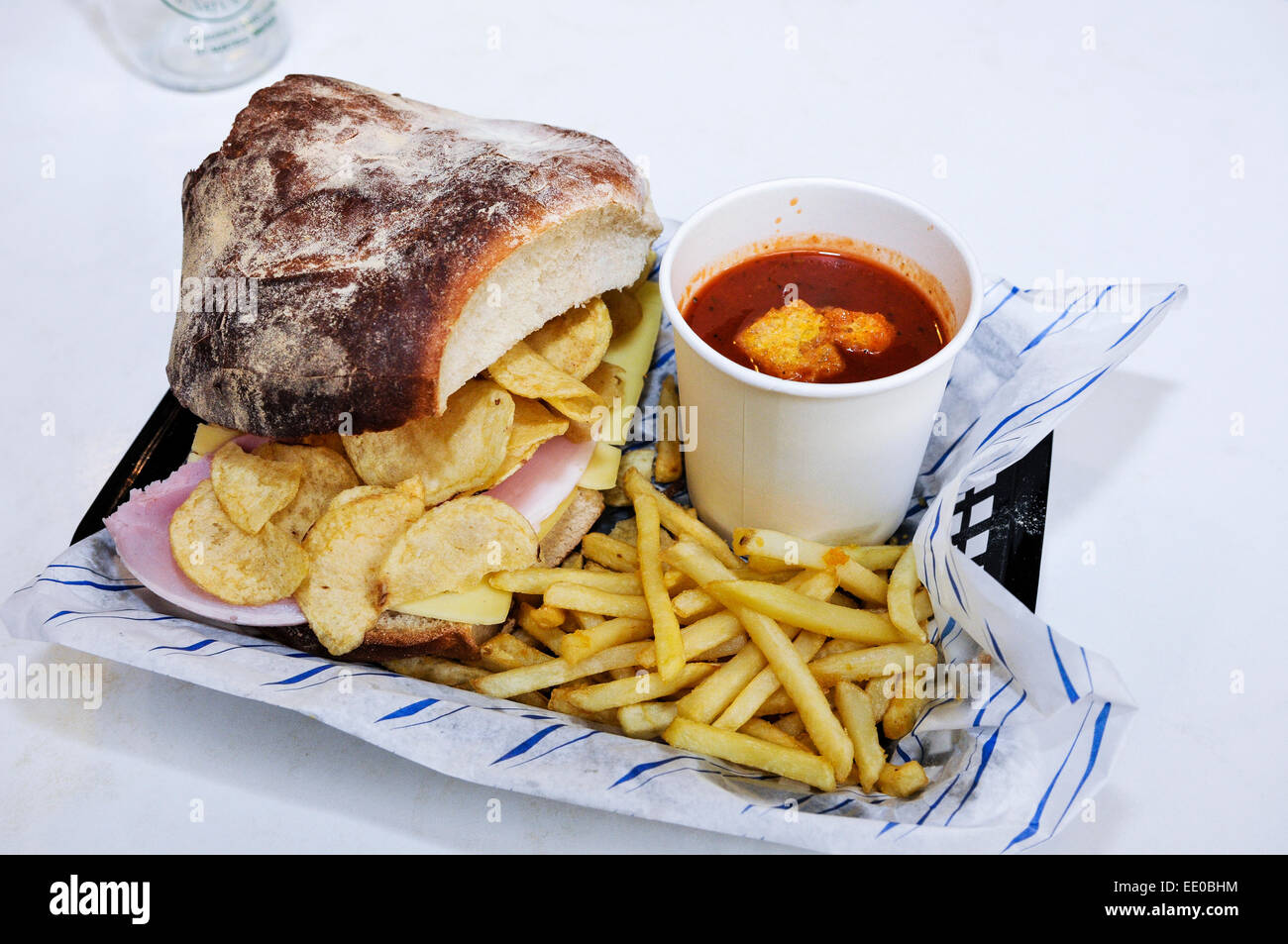 The crisp sandwich is a delicacy in Northern Ireland and revered by local connoisseurs Stock ...