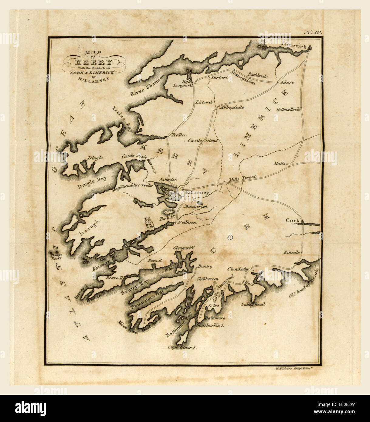 Map of ireland kerry hi-res stock photography and images - Alamy