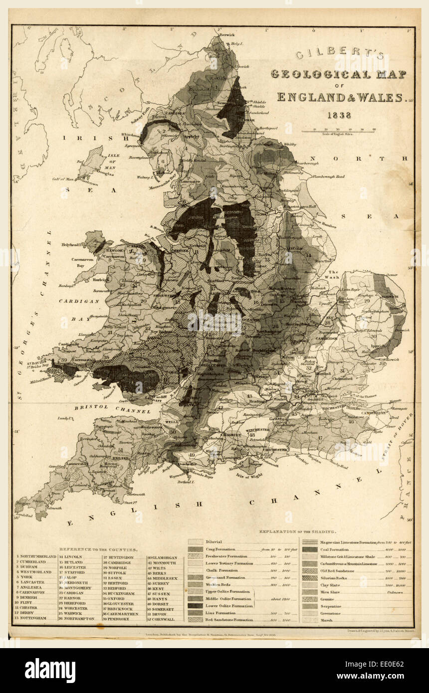 England map 19th century hi-res stock photography and images - Alamy