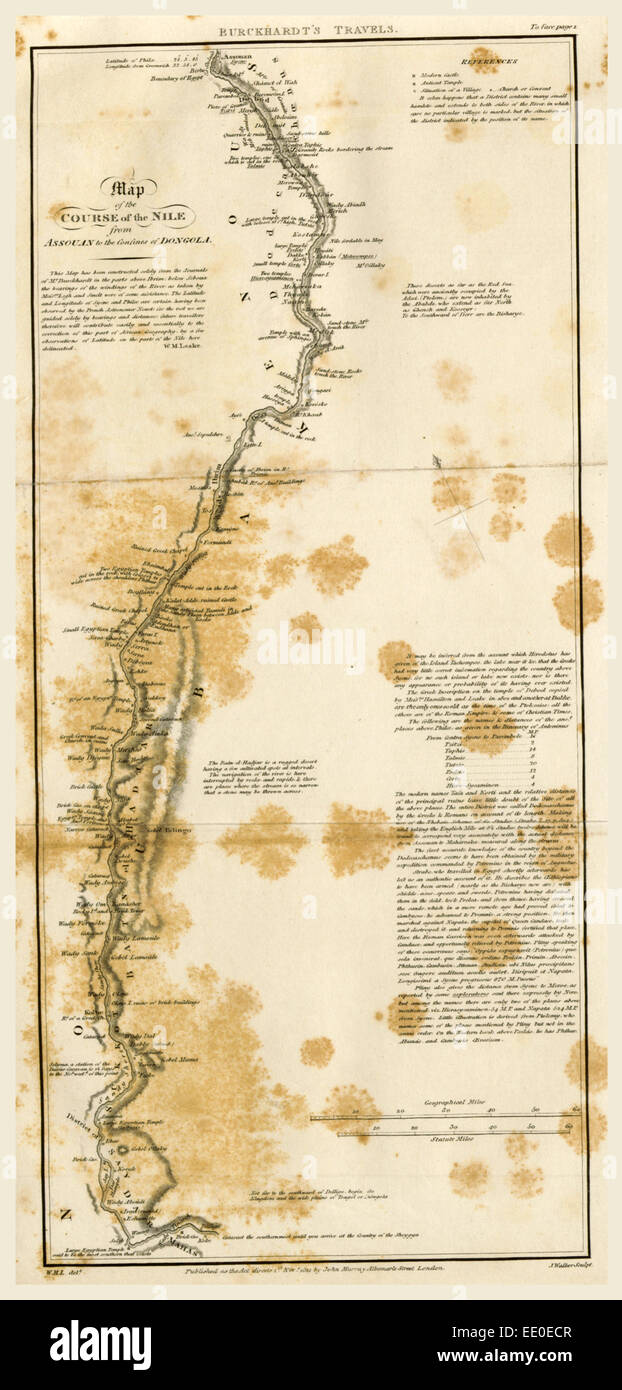 Map of the nile hi-res stock photography and images - Alamy