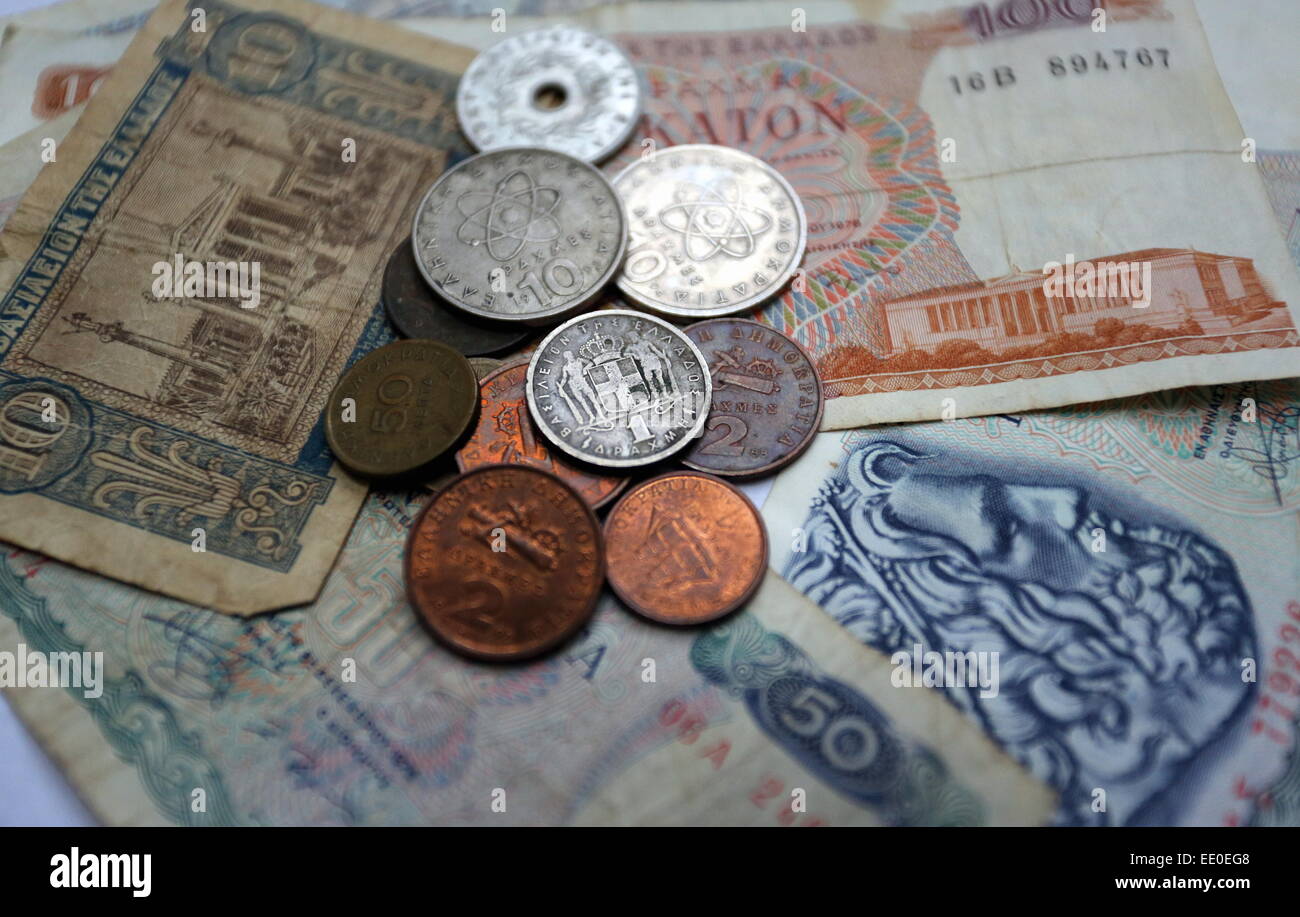 Old money notes and coins hi-res stock photography and images - Alamy