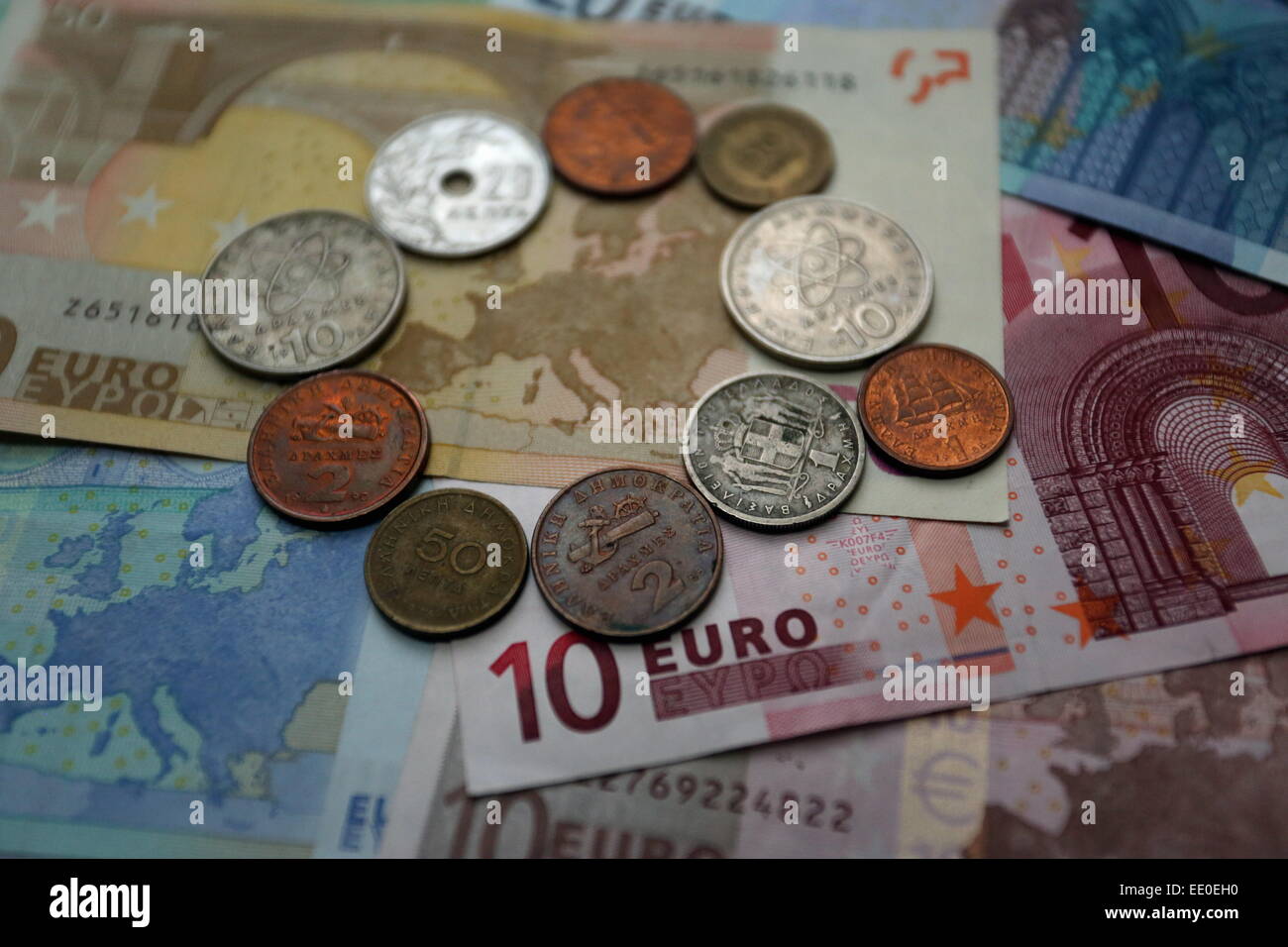 Map of europe euro coins hi-res stock photography and images - Alamy