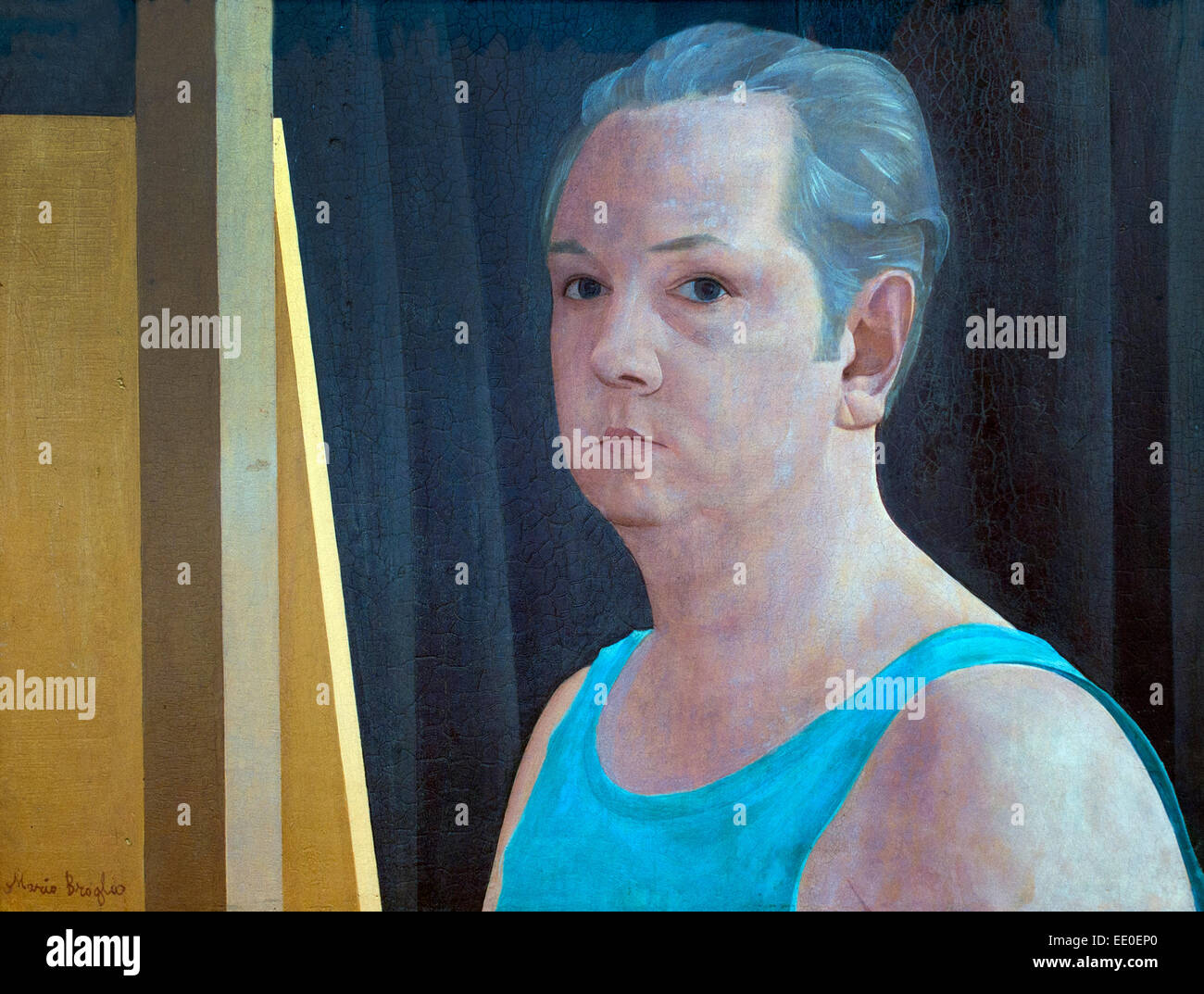 autoritratto - self portrait 1934 Broglio Mario 1891 - 1948 Italy ...