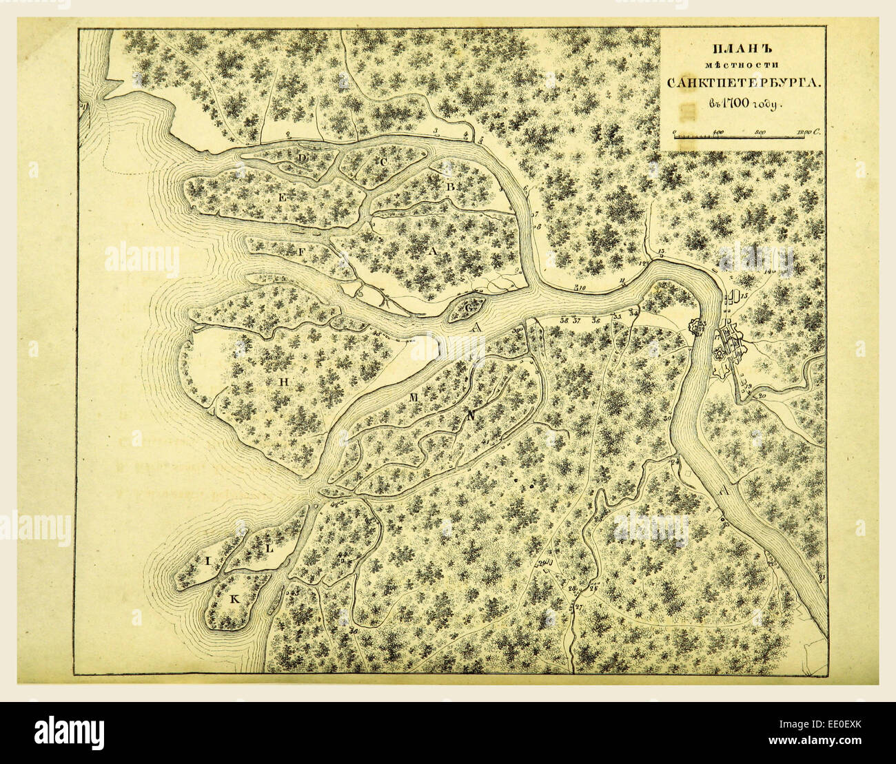 Map of st petersburg hi-res stock photography and images - Alamy