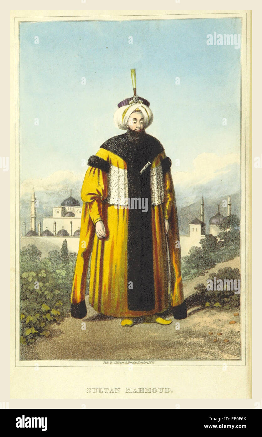 Sultan Mahmoud, 19th century engraving Stock Photo - Alamy