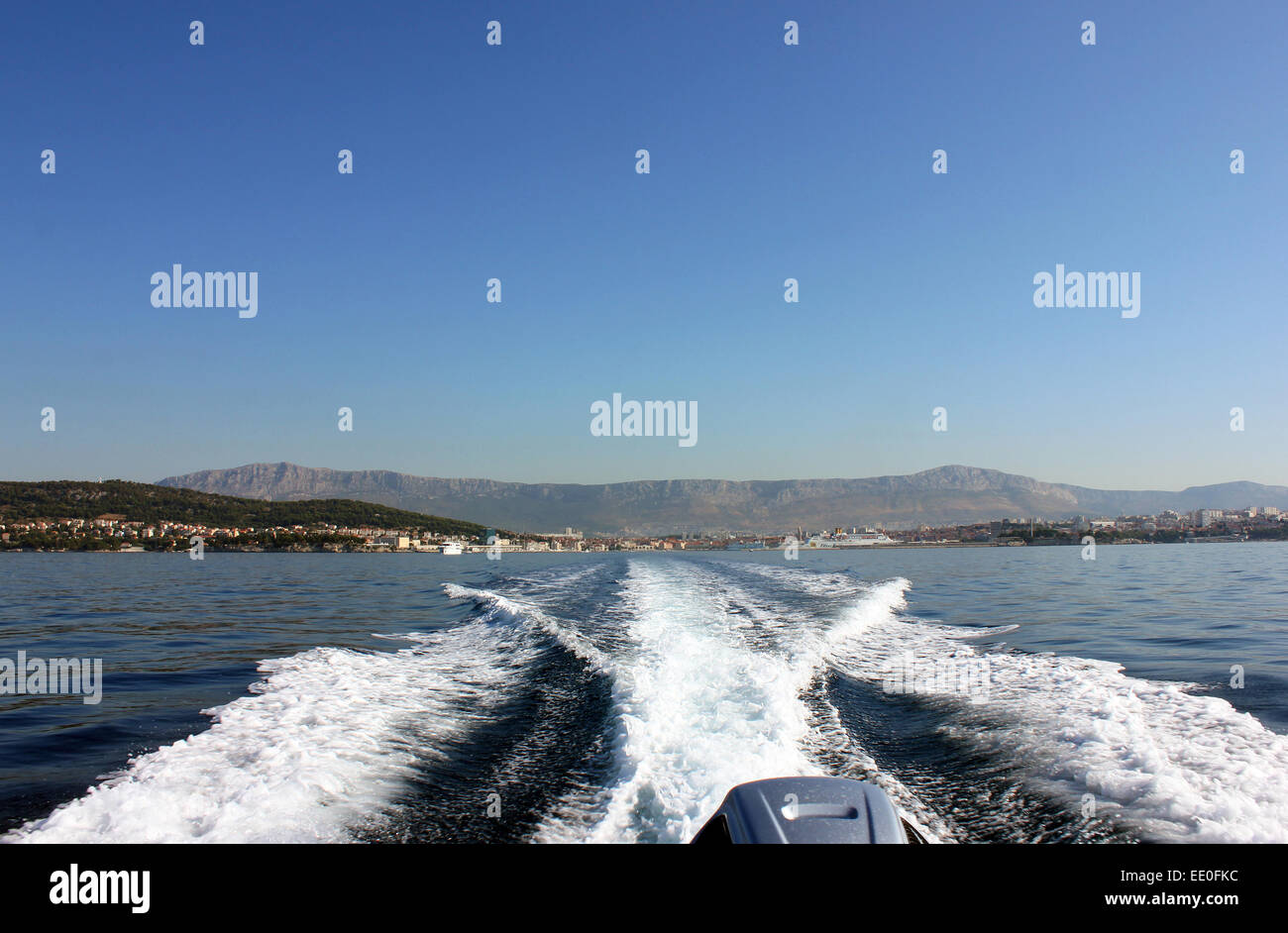Croatia Split High speed boat off Split Zoe Baker Stock Photo - Alamy