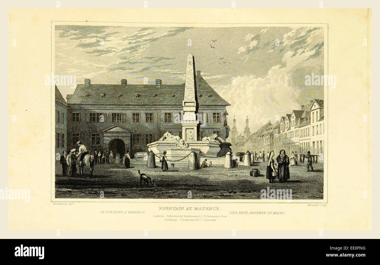 Mayence, Germany, Tombleson's Views of the Rhine, Tombleson's Views of ...