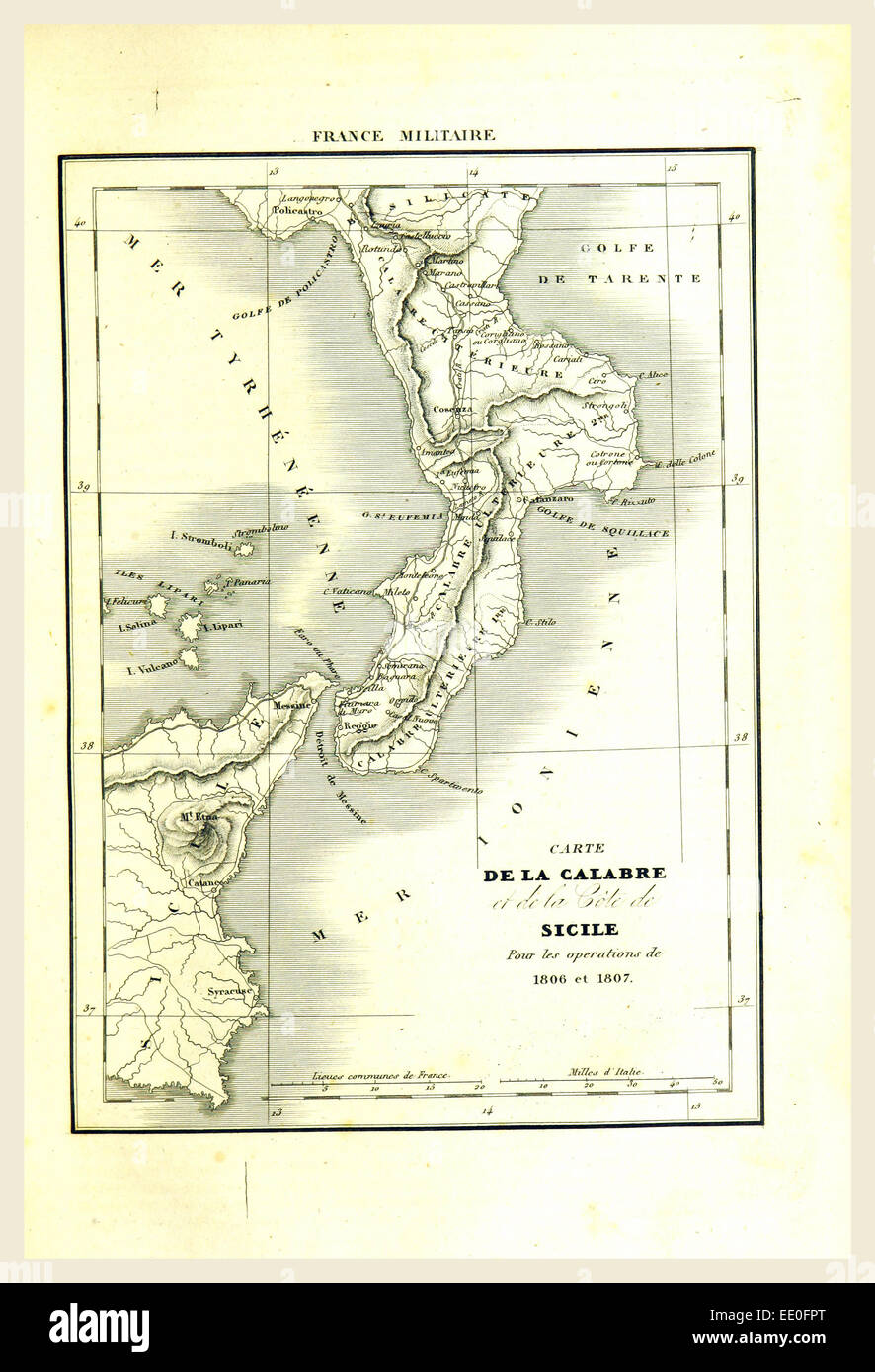 Map of calabria hi-res stock photography and images - Alamy