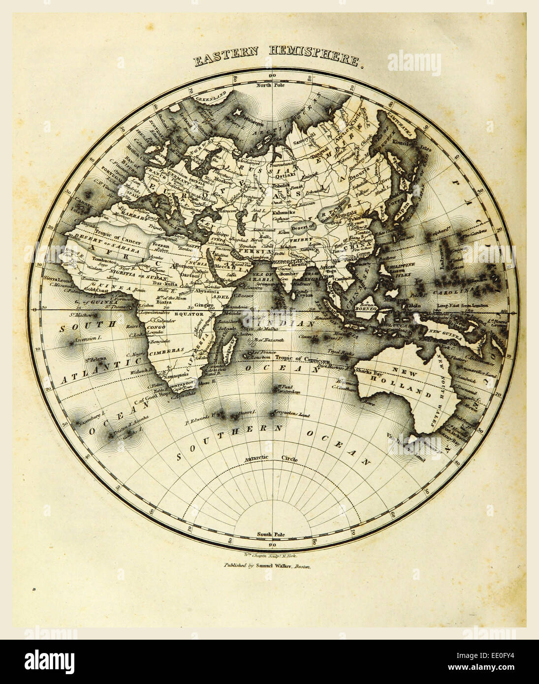 Eastern hemisphere map hi-res stock photography and images - Alamy