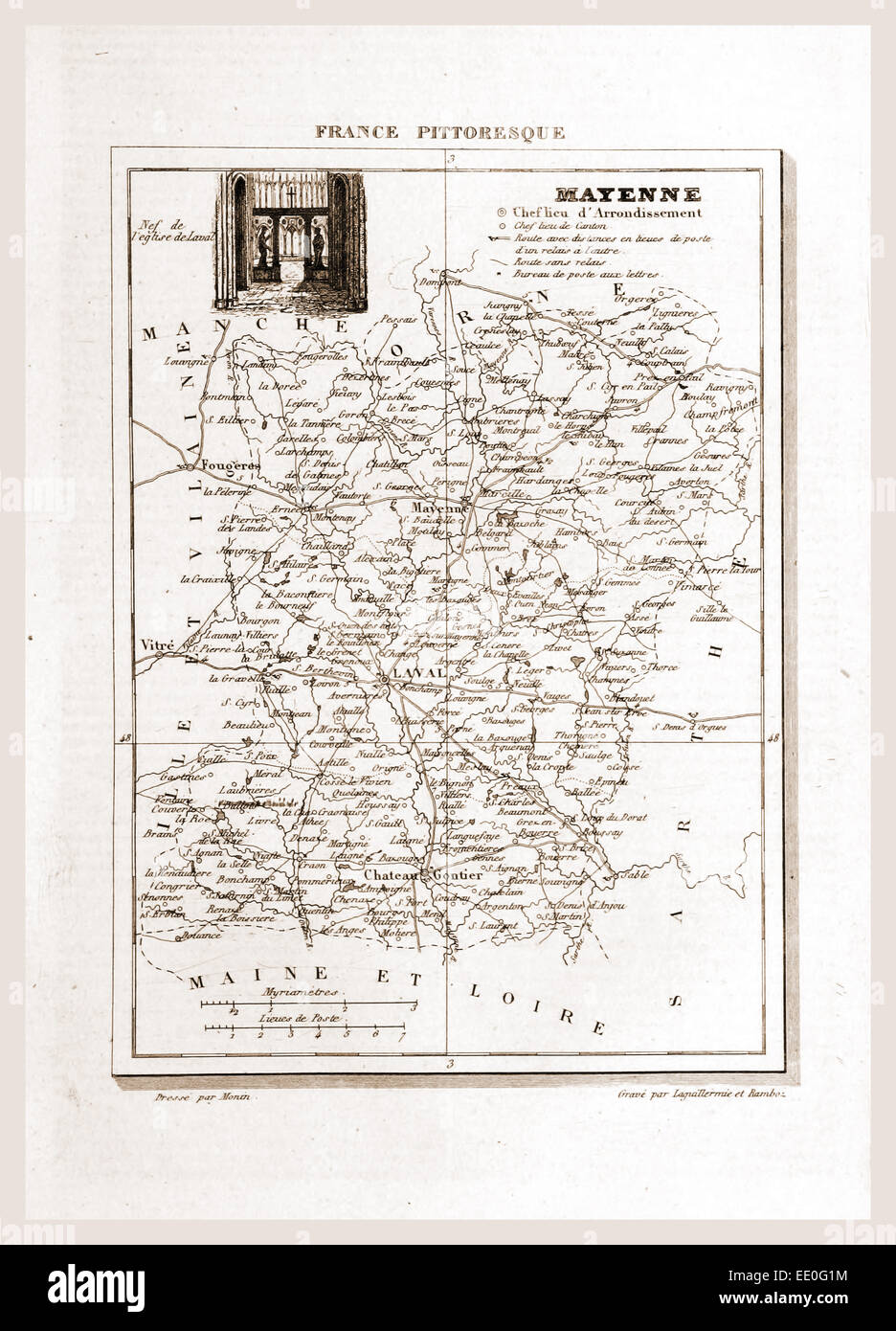 Mayenne Map High Resolution Stock Photography and Images - Alamy