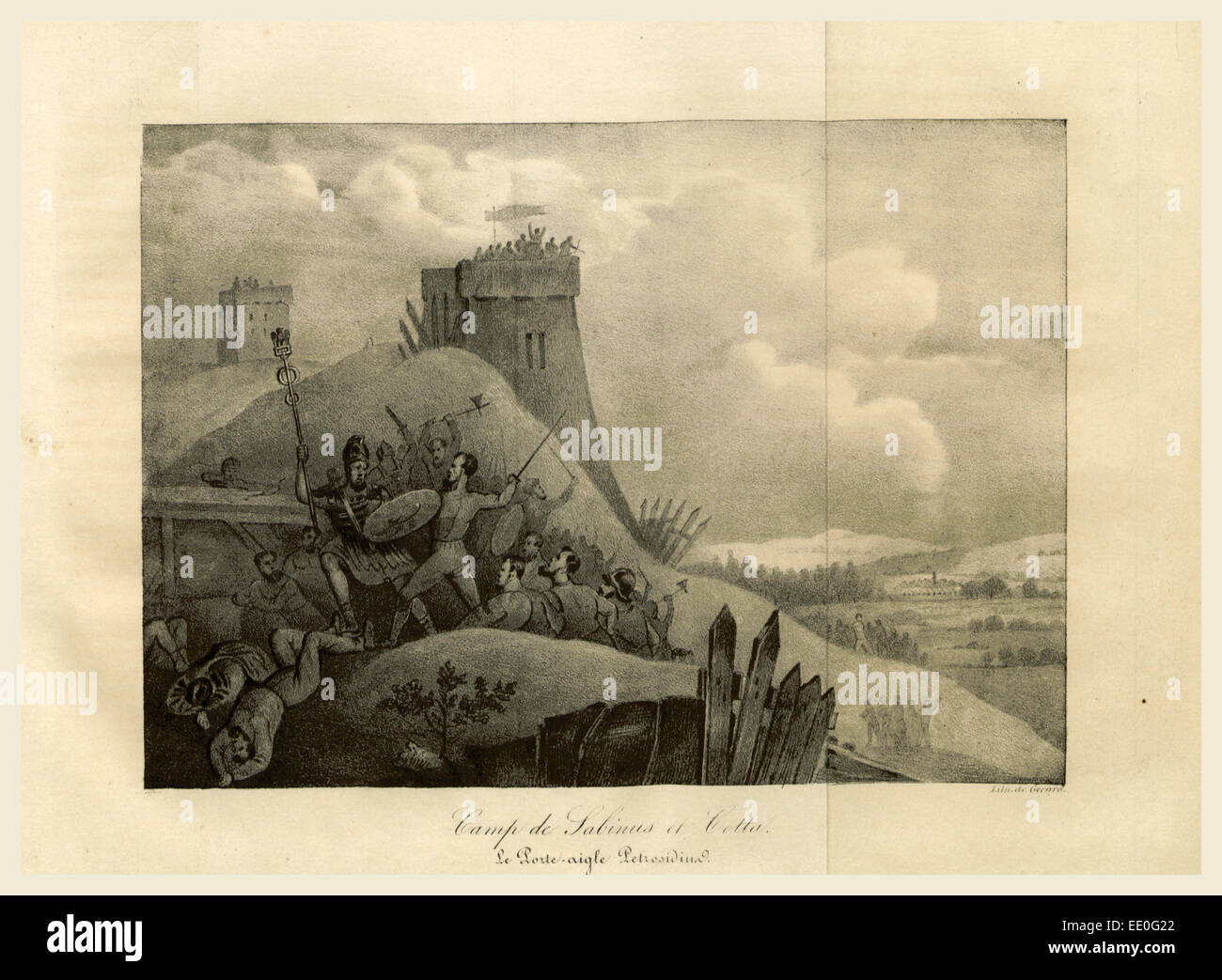 Sabinus near Cotta, 19th century engraving Stock Photo - Alamy