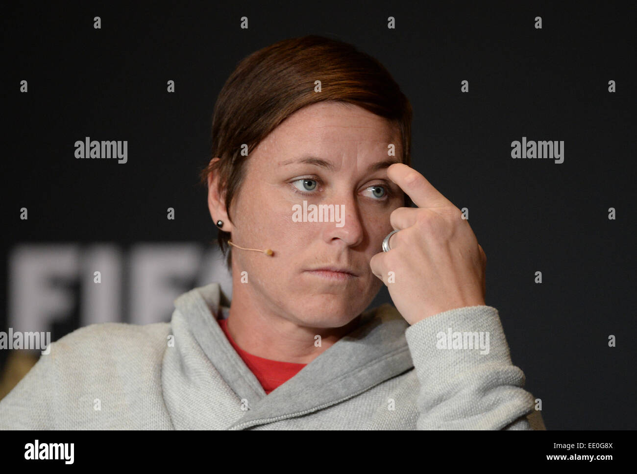 Zurich, Switzerland. 12th Jan, 2015. Soccer player Abby Wambach of USA ...