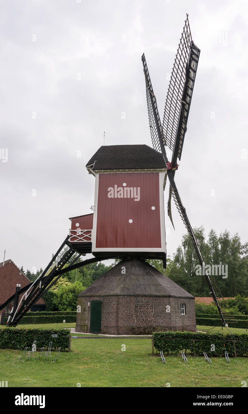 dutch mill in the village Heel in Holland called Sint Lindert Stock ...
