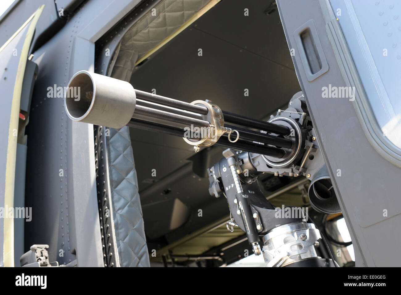 Minigun on an Italian Agusta Westland CSAR (Combat Search and Rescue ...
