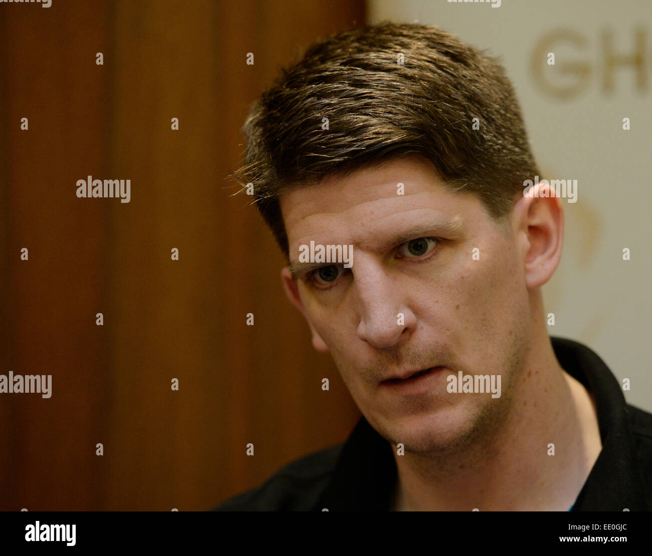 Quatar, Prague. 12th Jan, 2015. Czech national handball team coach ...