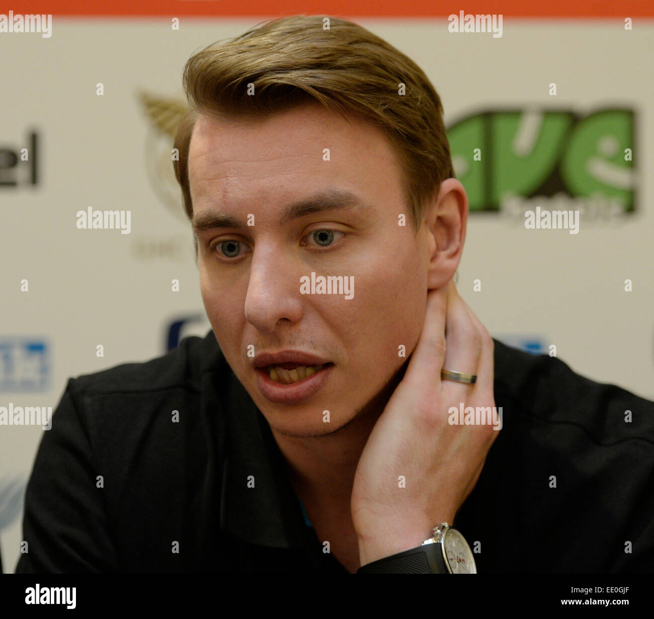 Quatar, Prague. 12th Jan, 2015. Czech national handball team captain ...