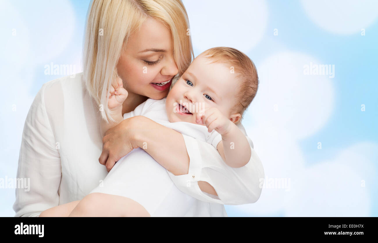 happy mother with smiling baby Stock Photo - Alamy