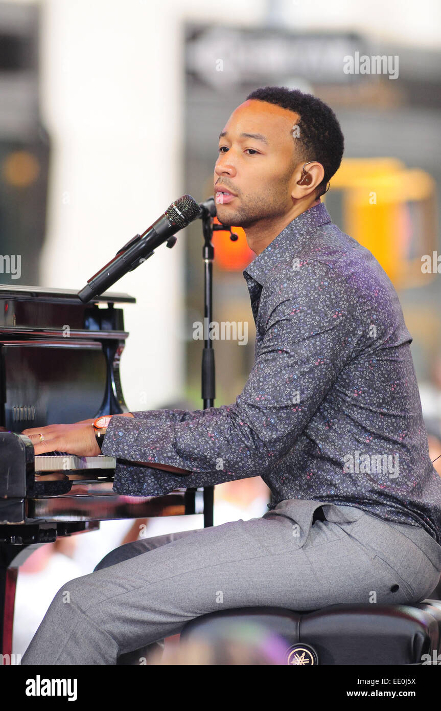 John Legend performing live on NBC's 'Today' show Featuring: John ...