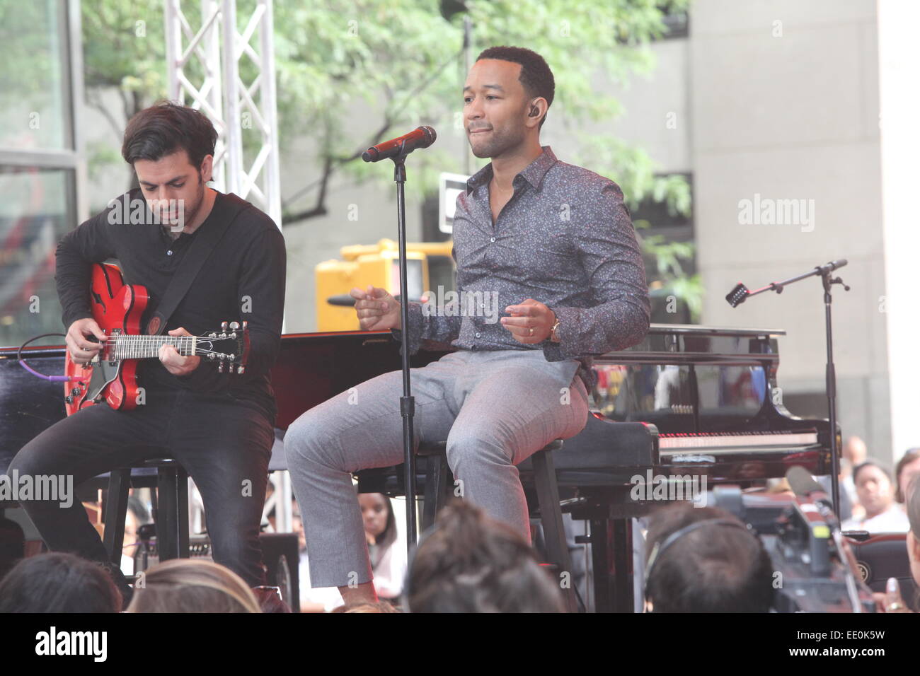 John Legend performing live on NBC's 'Today' show Featuring: John ...