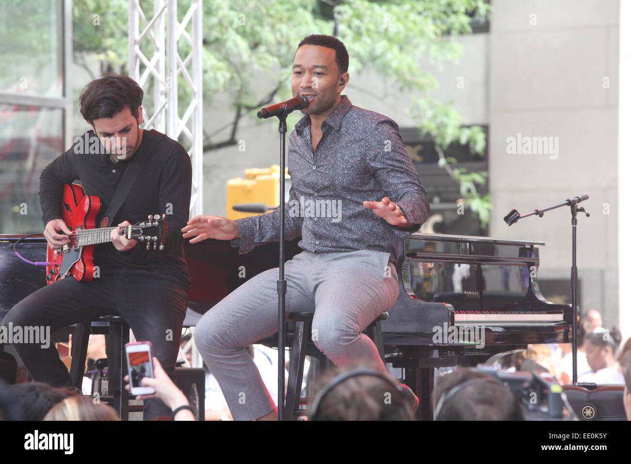 John Legend performing live on NBC's 'Today' show Featuring: John ...