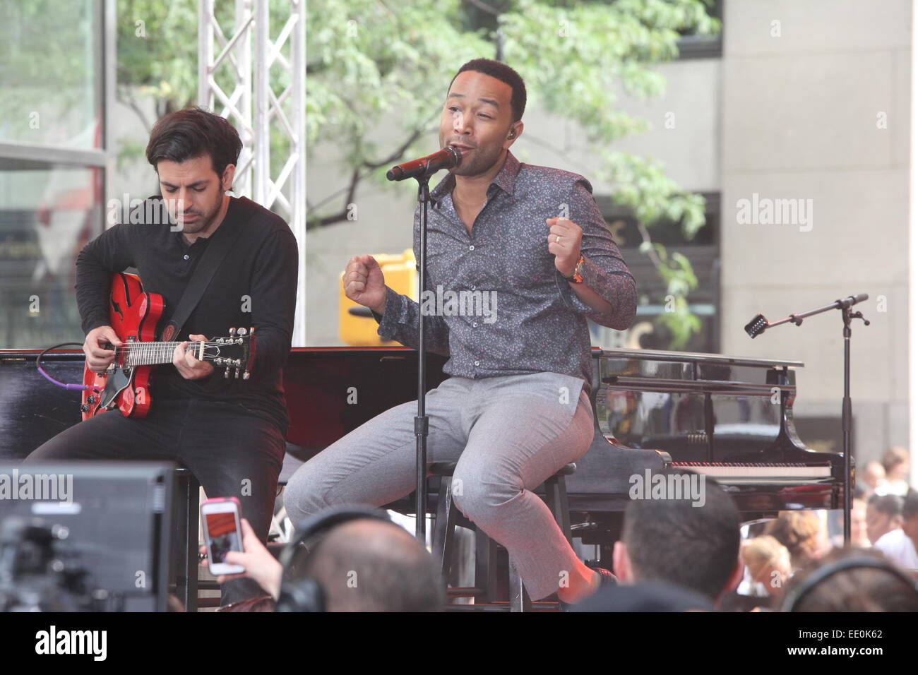 John Legend performing live on NBC's 'Today' show Featuring: John ...