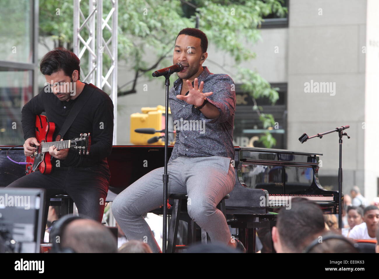 John Legend performing live on NBC's 'Today' show Featuring: John ...