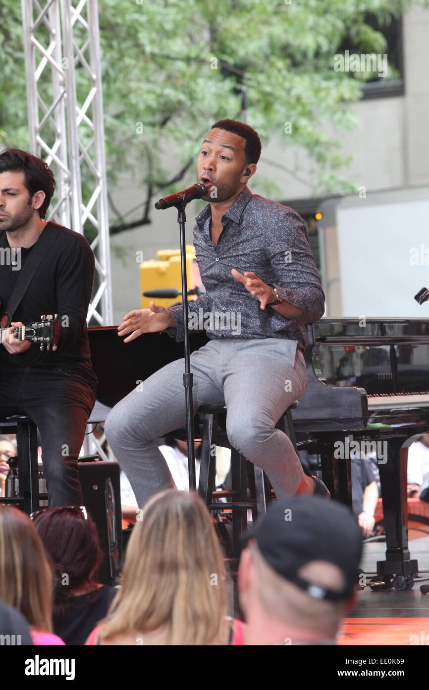 John Legend performing live on NBC's 'Today' show Featuring: John ...