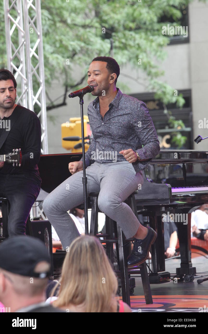 John Legend performing live on NBC's 'Today' show Featuring: John ...