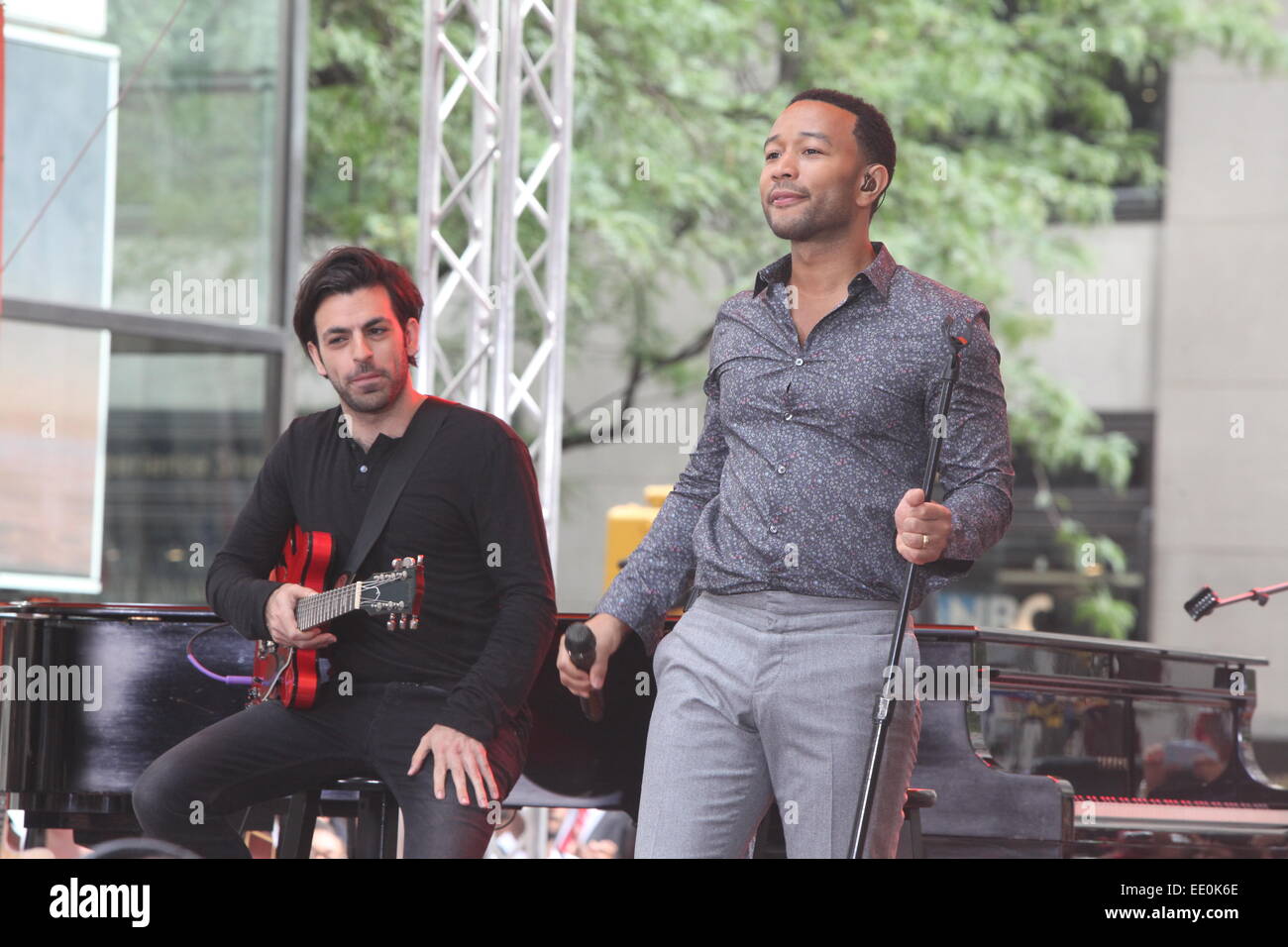 John Legend performing live on NBC's 'Today' show Featuring: John ...