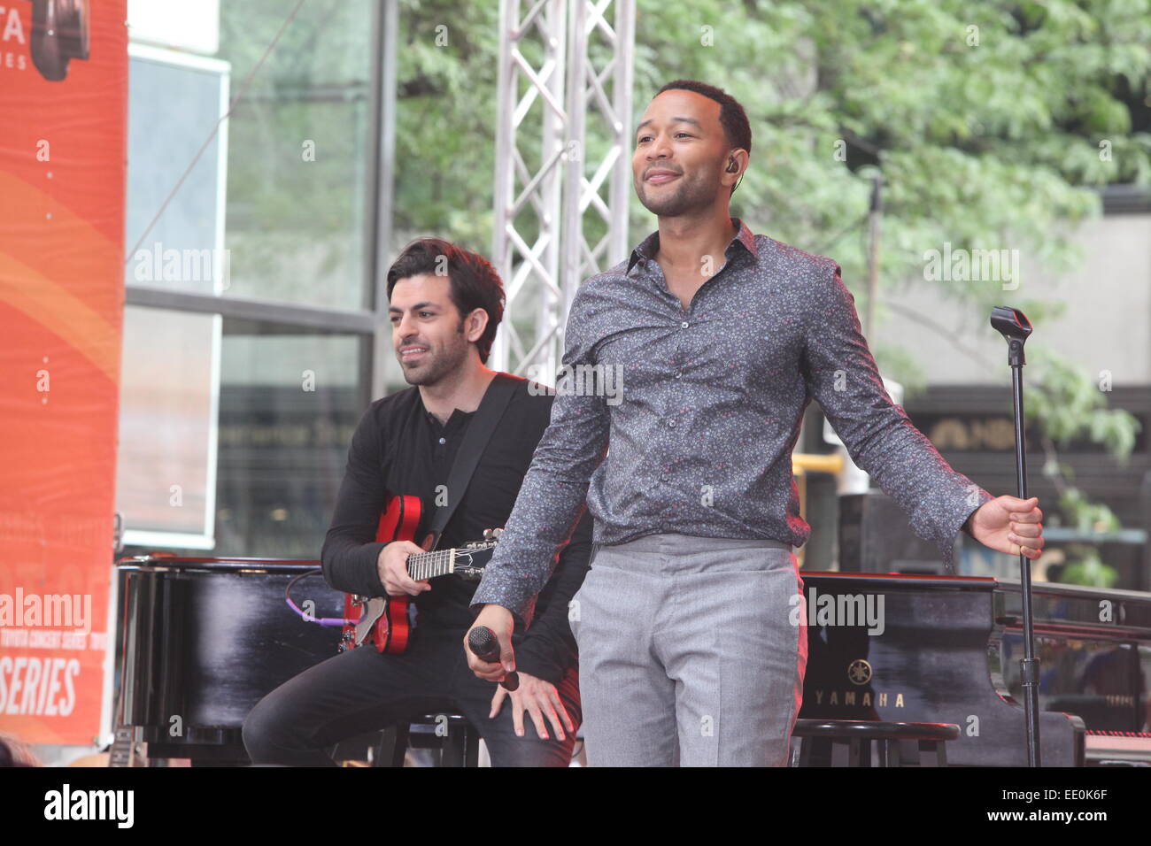 John Legend performing live on NBC's 'Today' show Featuring: John ...