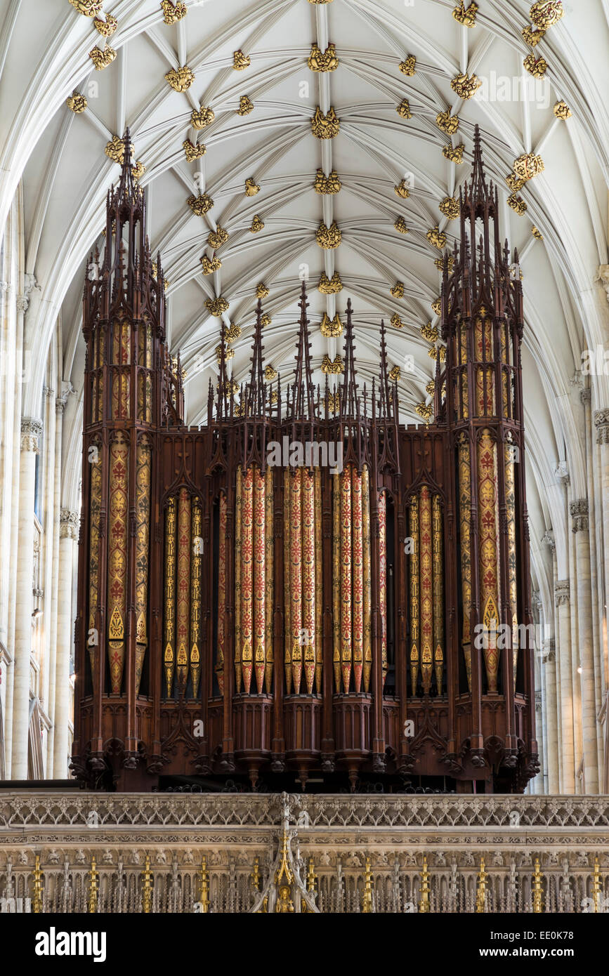 York Minster organ, North Yorkshire, United Kingdom Stock Photo - Alamy