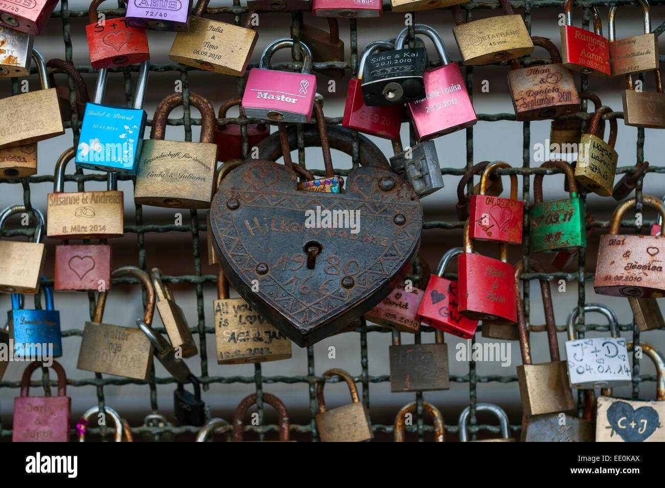 Romance love locks hi-res stock photography and images - Alamy