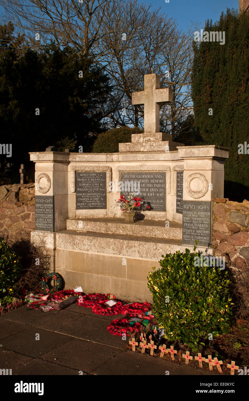 The war memorial, Queniborough, Leicestershire, England, UK Stock Photo ...