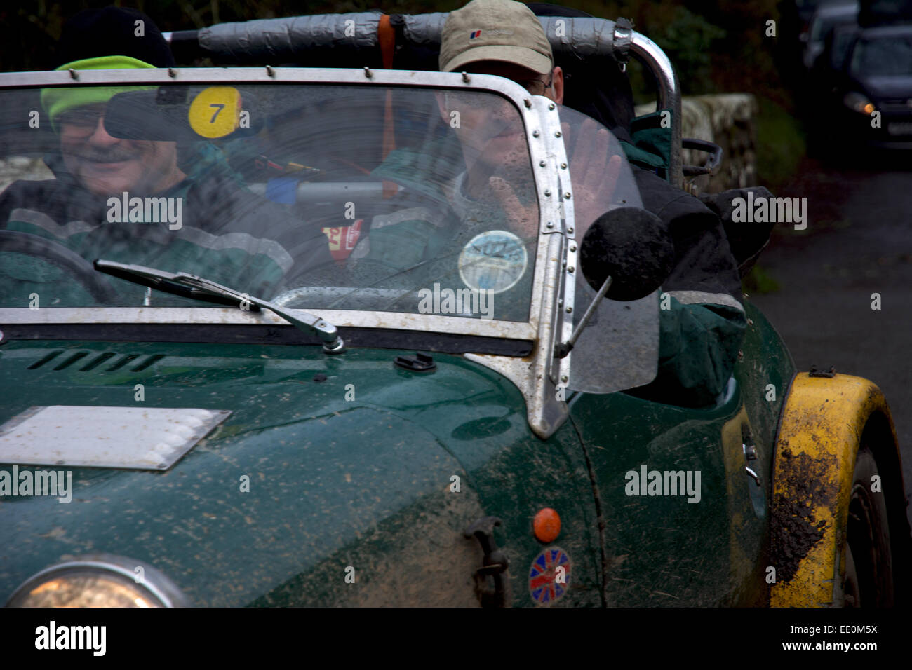 Car competitors on the Fingle Section of the 2015 Exeter Trial Stock ...