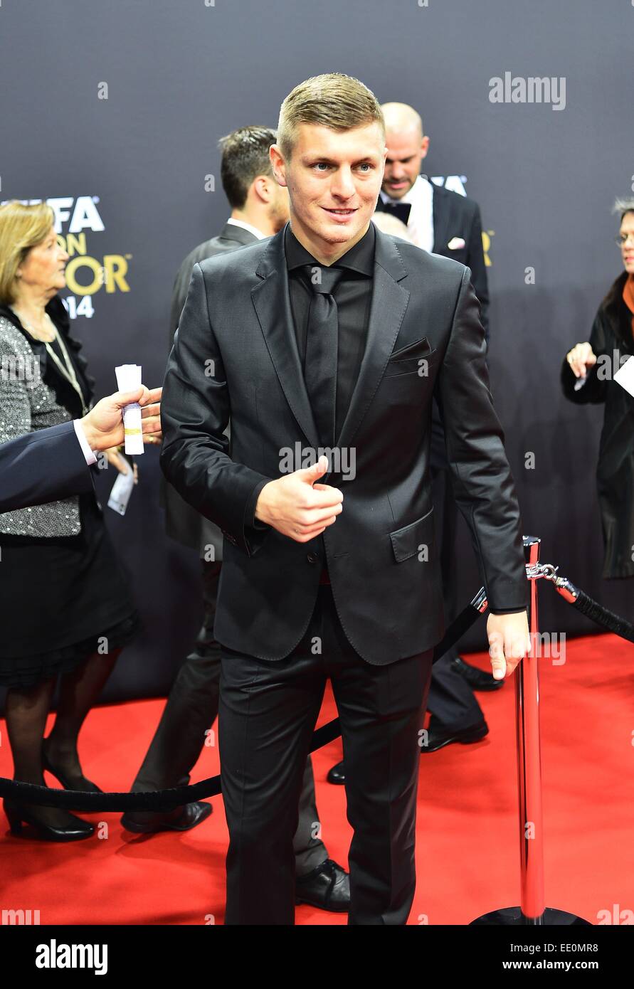 Zurich, Switzerland. 12th Jan, 2015. TONI KROSS, Real Madrid soccer ...