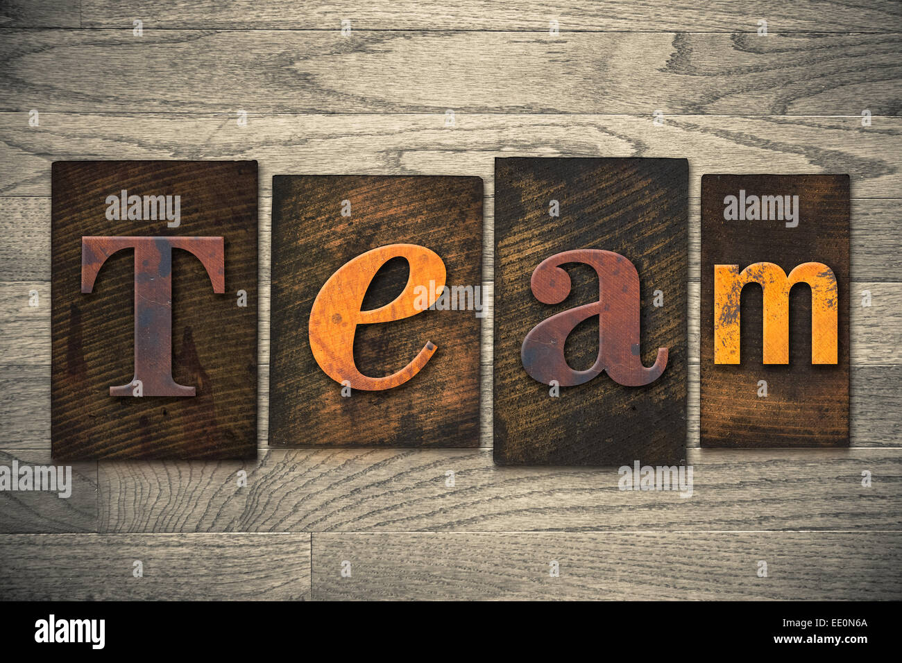 Letterpress word typescript team hi-res stock photography and images ...