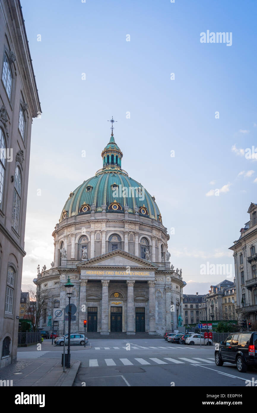 Frederik's Church (The Marble Church). Copenhagen, Denmark Stock Photo ...