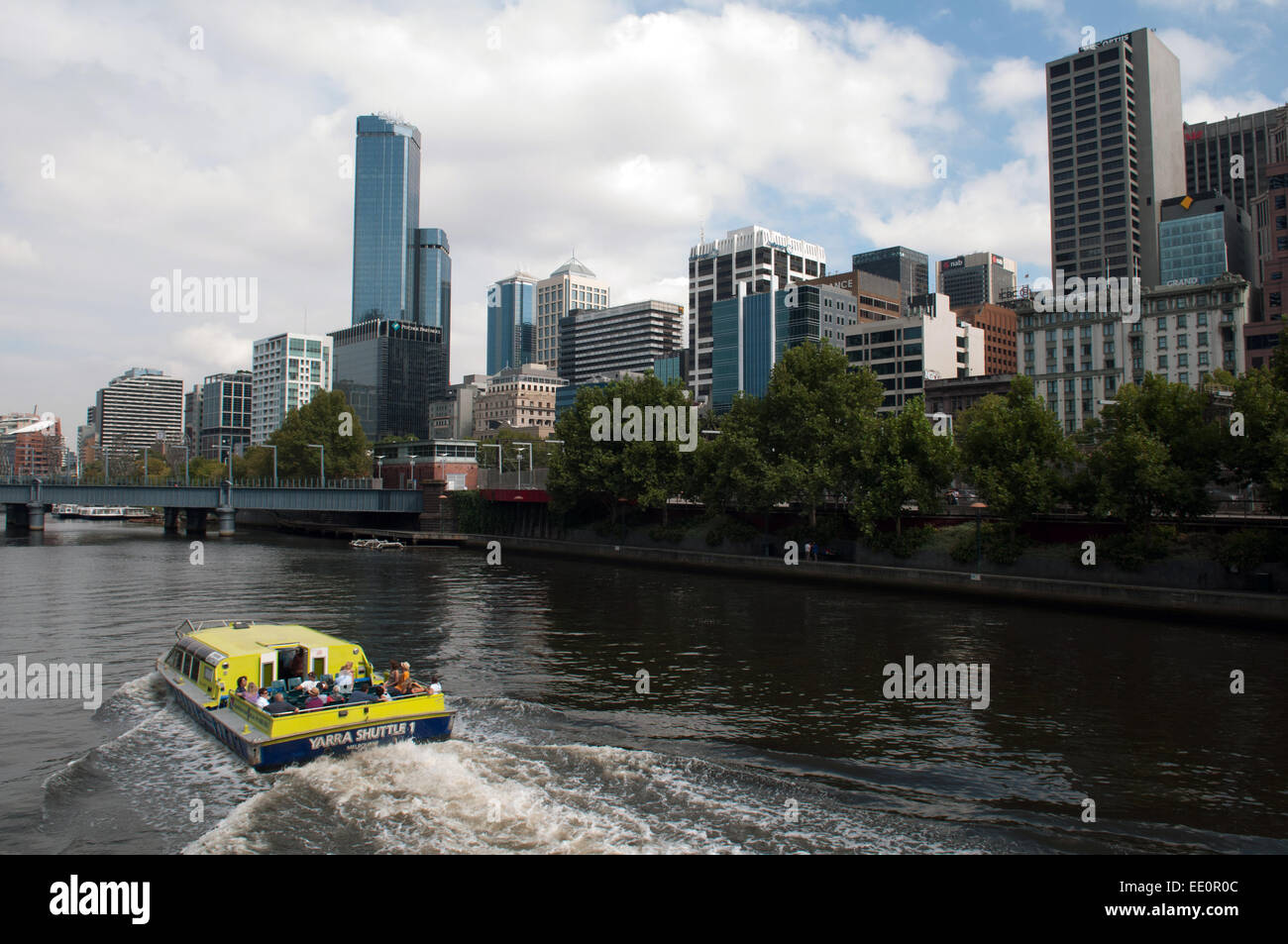 Touristic boat Melbourne Yarra River Stock Photo - Alamy