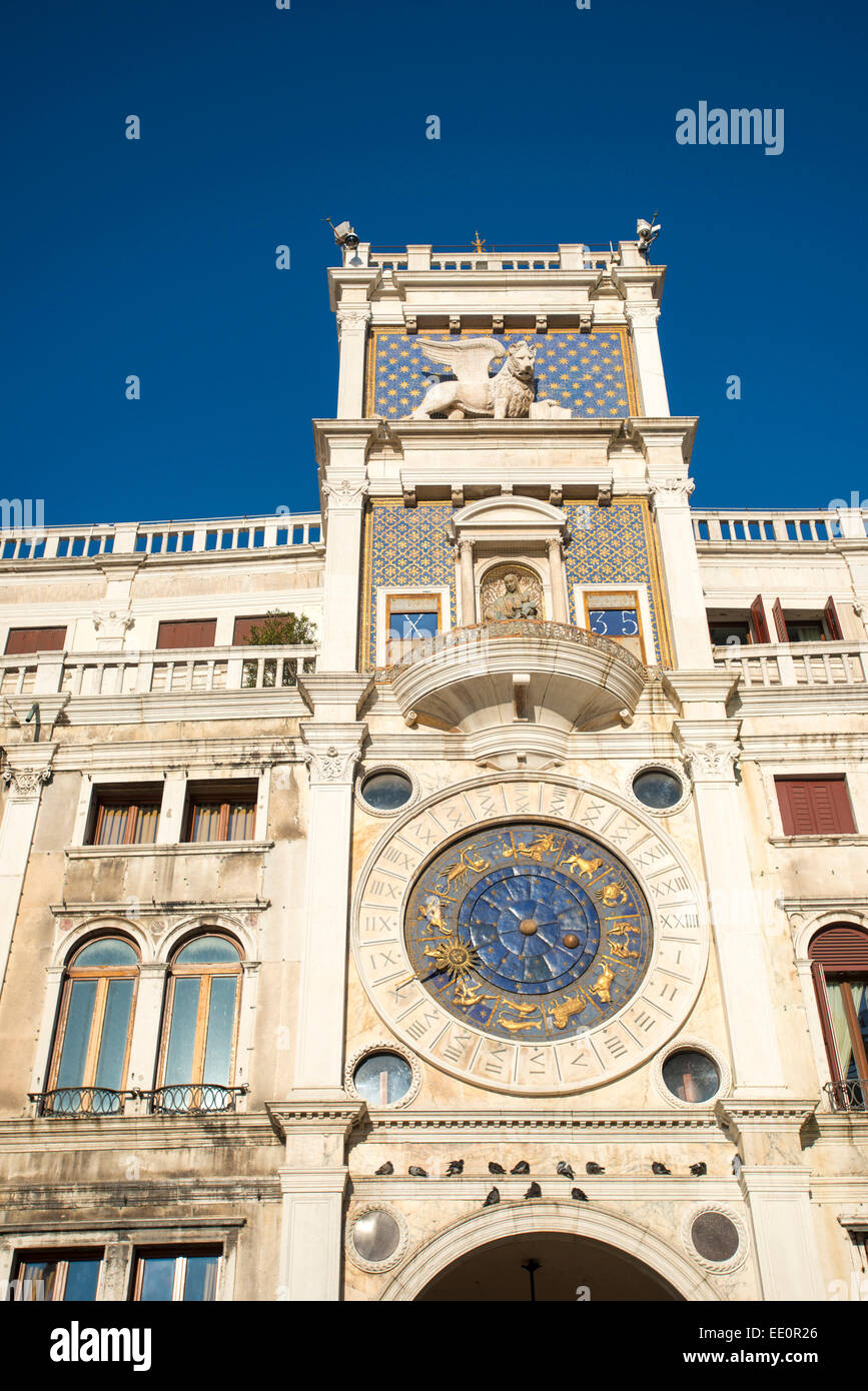 Torre dell'Orologlio or Clock Tower in Venice Stock Photo - Alamy