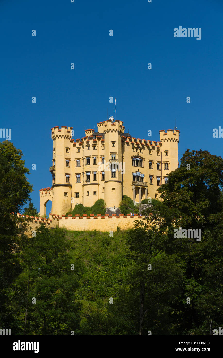 Yellow Brick Hohenschwangau Castle, Neuschwanstein, Bavarian Alps ...