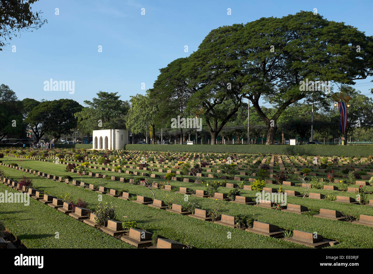 War Cemetery in Kanchanaburi Stock Photo - Alamy