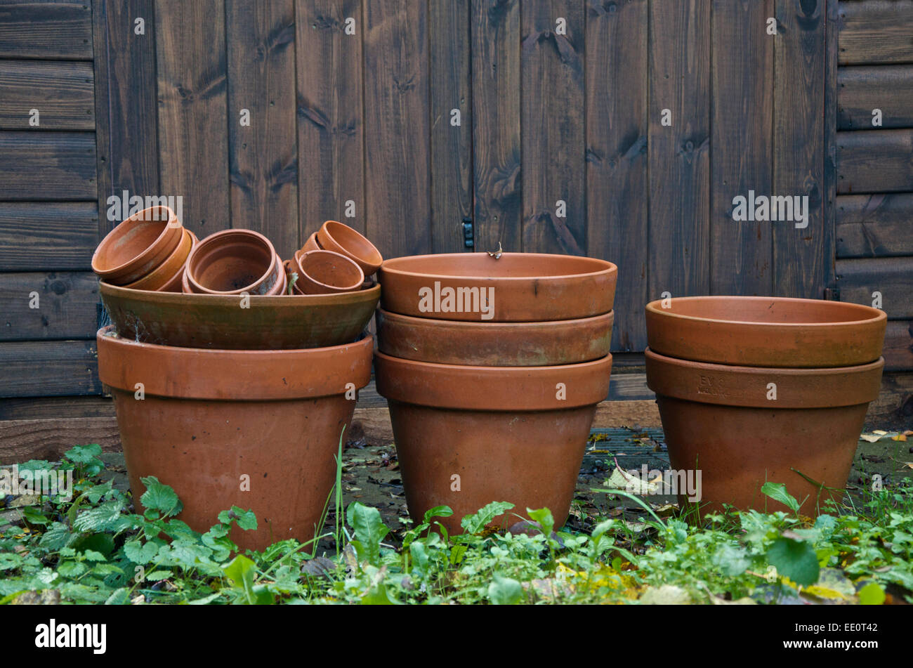 Wooden planters hi-res stock photography and images - Alamy
