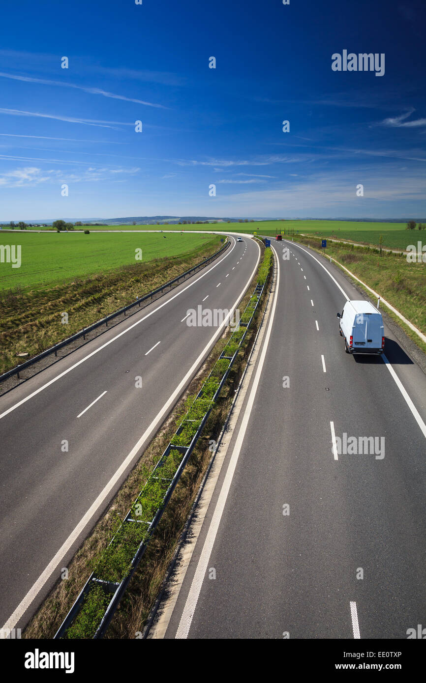 highway traffic on a lovely, sunny summer day Stock Photo - Alamy