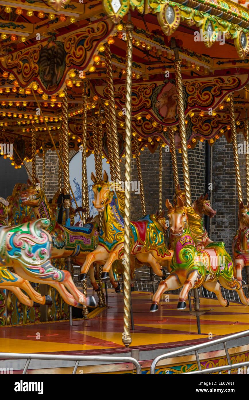 Carousel Fairground Ride - EDITORIAL USE ONLY Stock Photo - Alamy