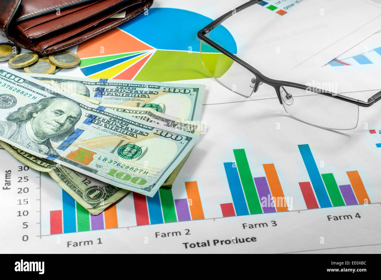 business plan schedules money wallet pen Dollar Stock Photo - Alamy