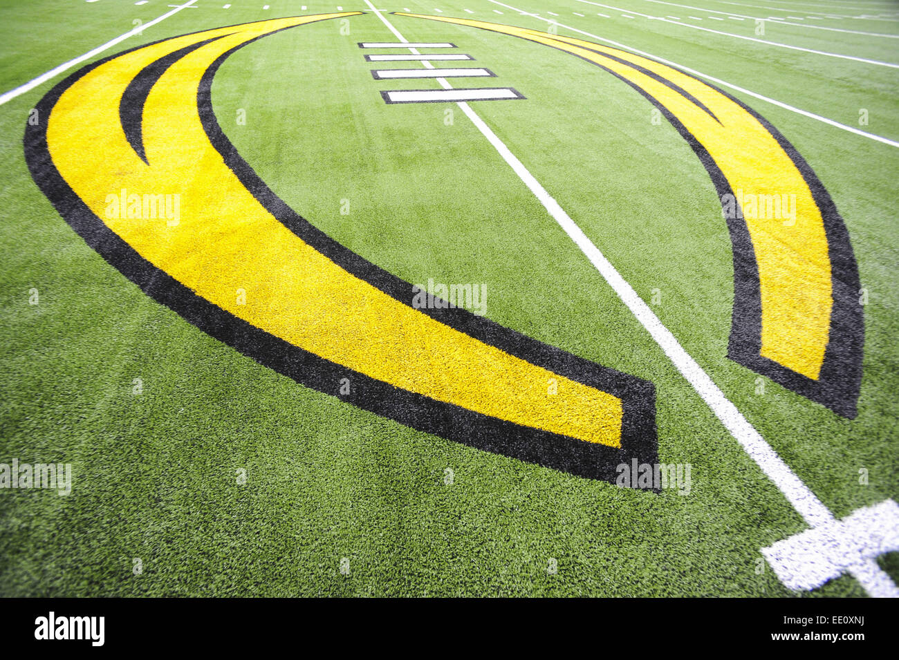 A view of the CFP logo prior to the start of the College Football ...