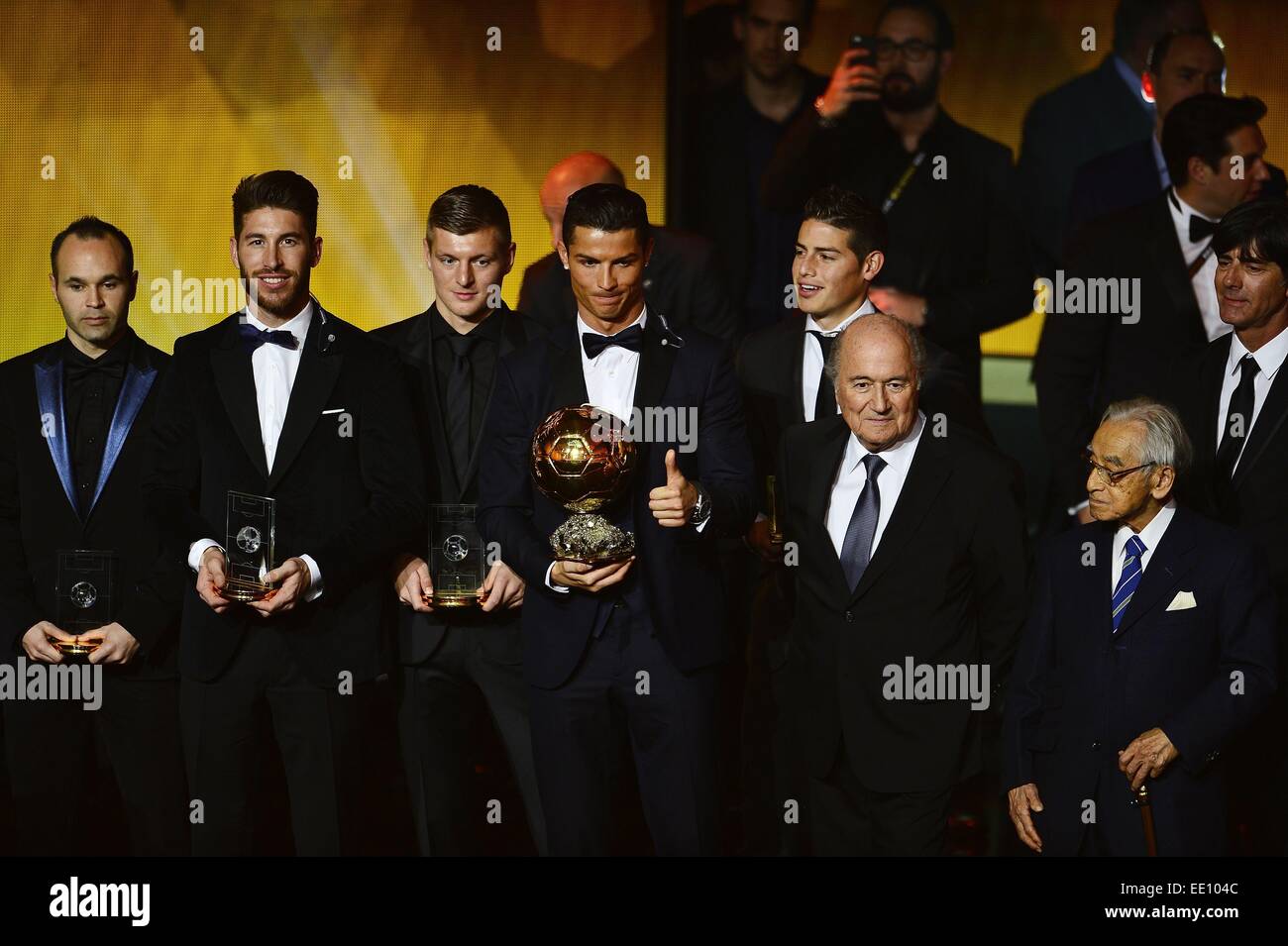 Zurich, Switzerland. 12th Jan, 2015. CRISTIANO RONALDO (Portugal ...