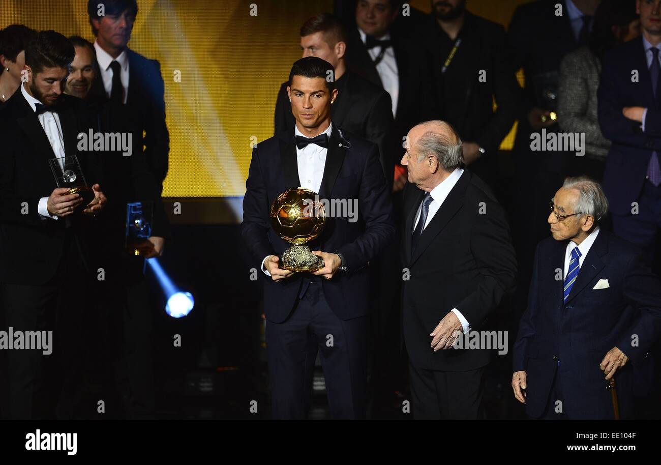 Zurich, Switzerland. 12th Jan, 2015. CRISTIANO RONALDO (Portugal ...